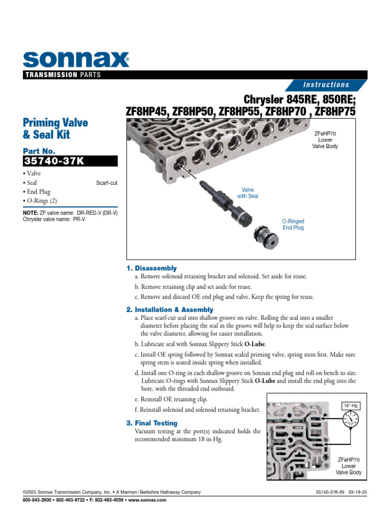 Chrysler 845RE, 850RE ZF8HP45, ZF8HP50, ZF8HP55, ZF8HP70, ZF8HP75 | PDF ...
