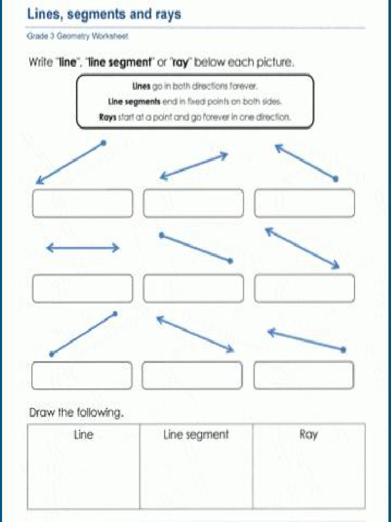 CL 3 Geometry Worksheet 1 | PDF