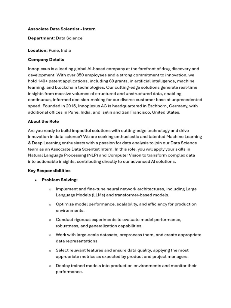 JD Data Science Intern ICS | PDF | Artificial Intelligence | Intelligence (AI) & Semantics