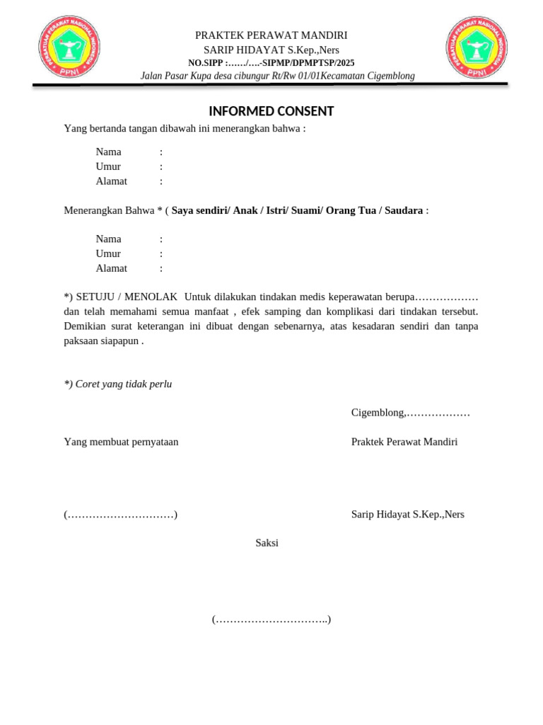 Informed Consent | PDF