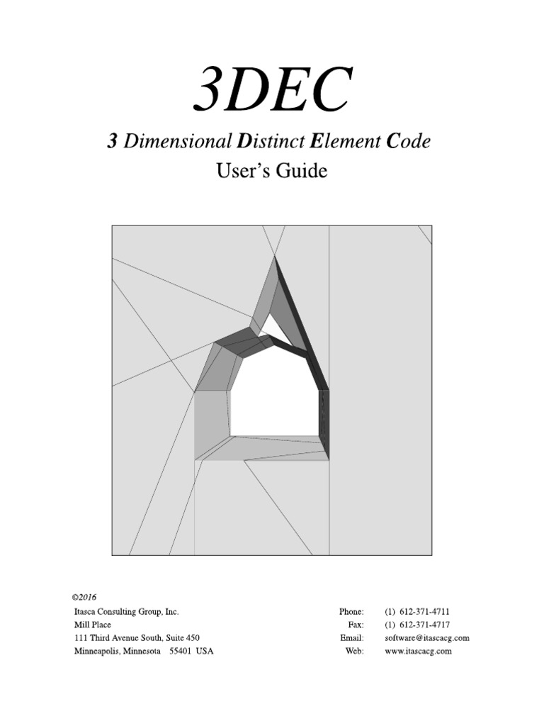 3DEC User Manual | PDF