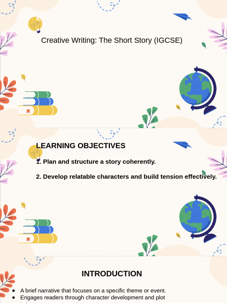 Creative Writing - The Short Story (IGCSE) | PDF