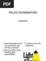 Bimanual Vaginal Examination OSCE Guide | PDF | Vagina | Uterus