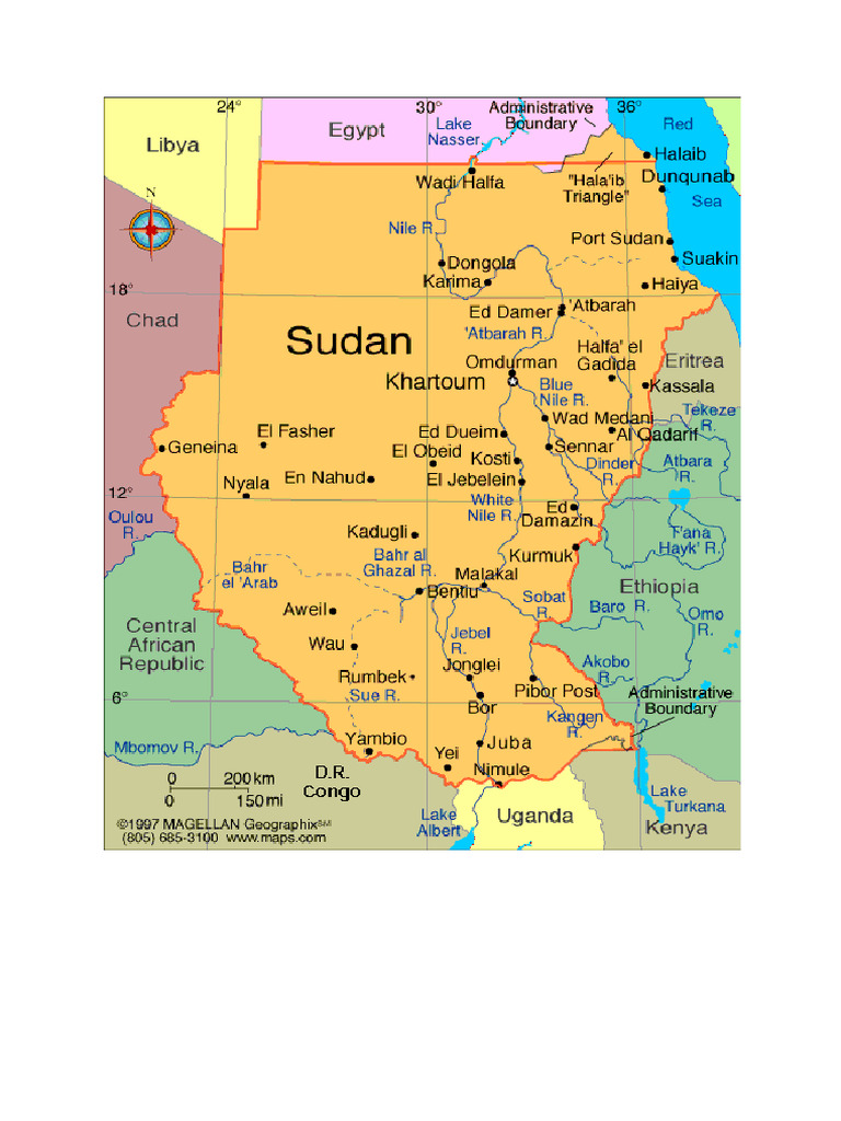 Map of Sudan | PDF