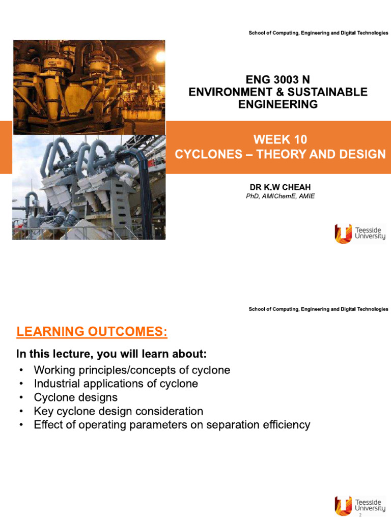 Environment and Sustainable Processing Week 10 | PDF