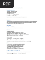 Emirates Cabin Crew CV Sample | PDF