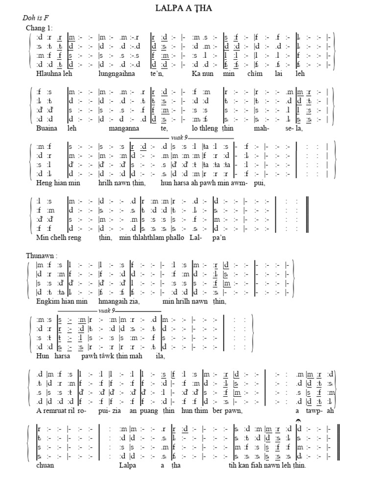 Lalpa A Tha Final | PDF