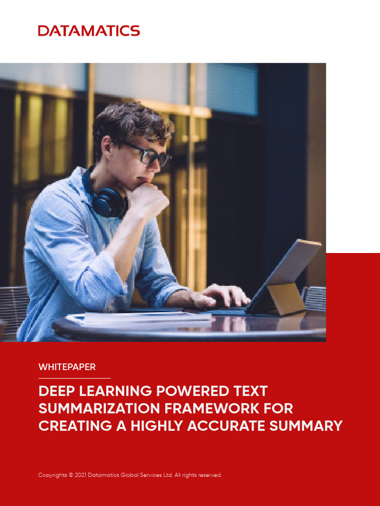 Deep Learning Powered Text Summarization Framework For Creating A Highly Accurate Summary | PDF ...