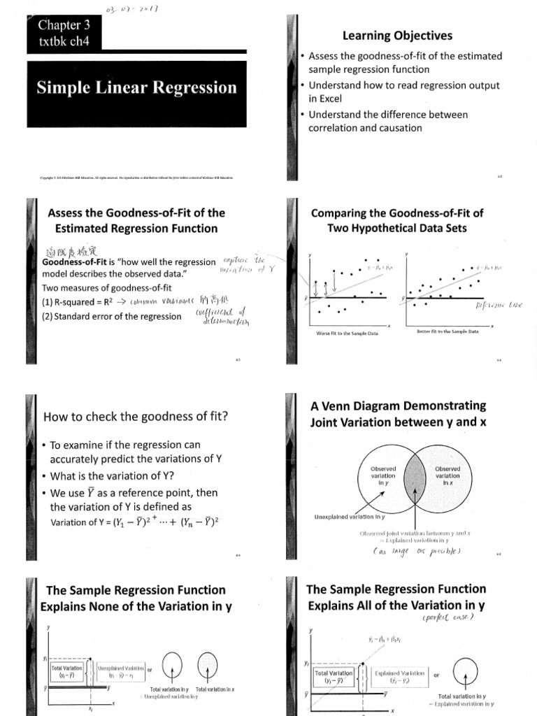 3 - Simple Linear Regression | PDF