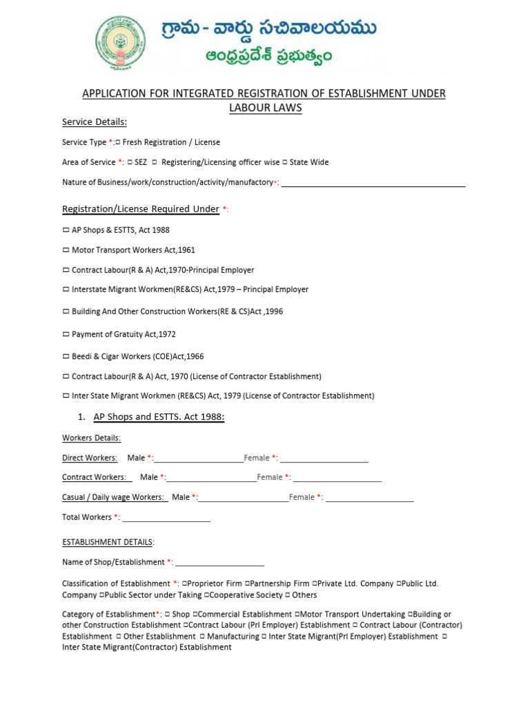 Labour Certificate Application Self Declaration 1 | PDF | Career ...