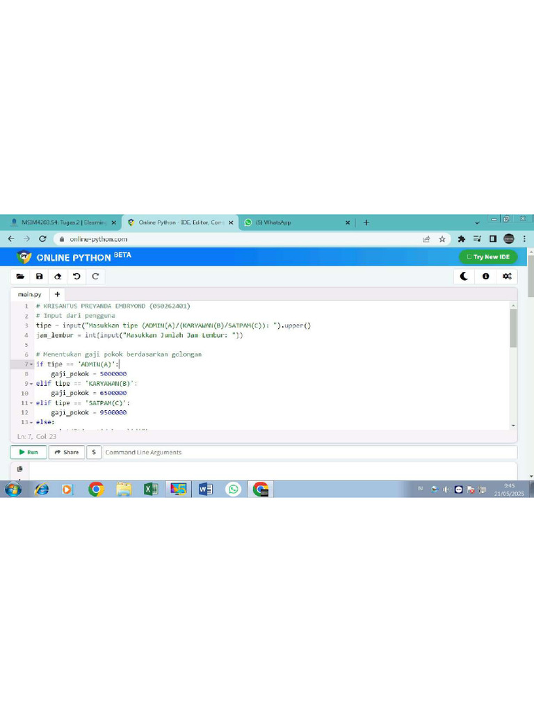 Tugas 2 Algoritma Dan Pemrograman | PDF