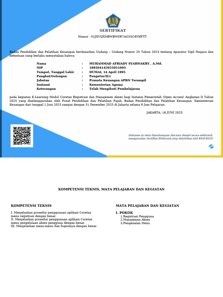 Sertifikat e Learning Cortex | PDF