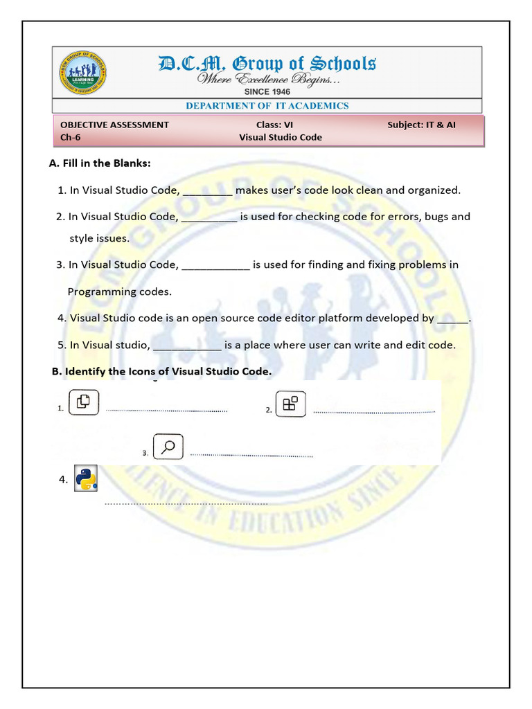 Resource 20250425084018 Class Vi Computer Science L-6 Objective ...