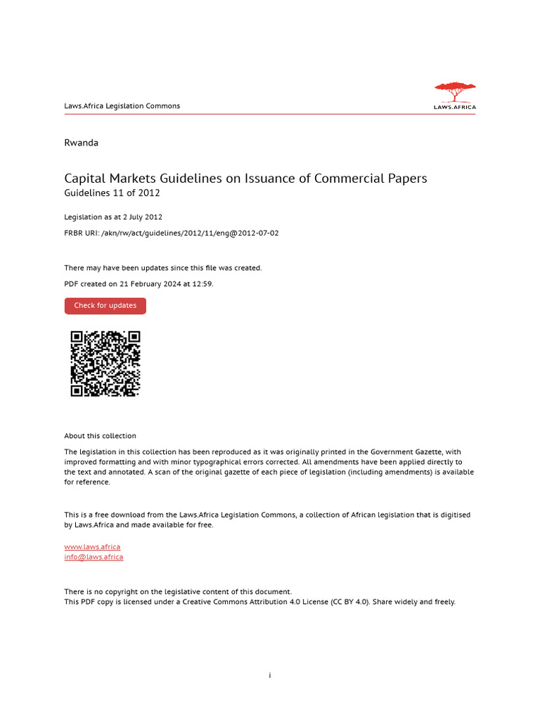 Capital Markets Guidelines On Issuance of Commercial Papers | PDF ...
