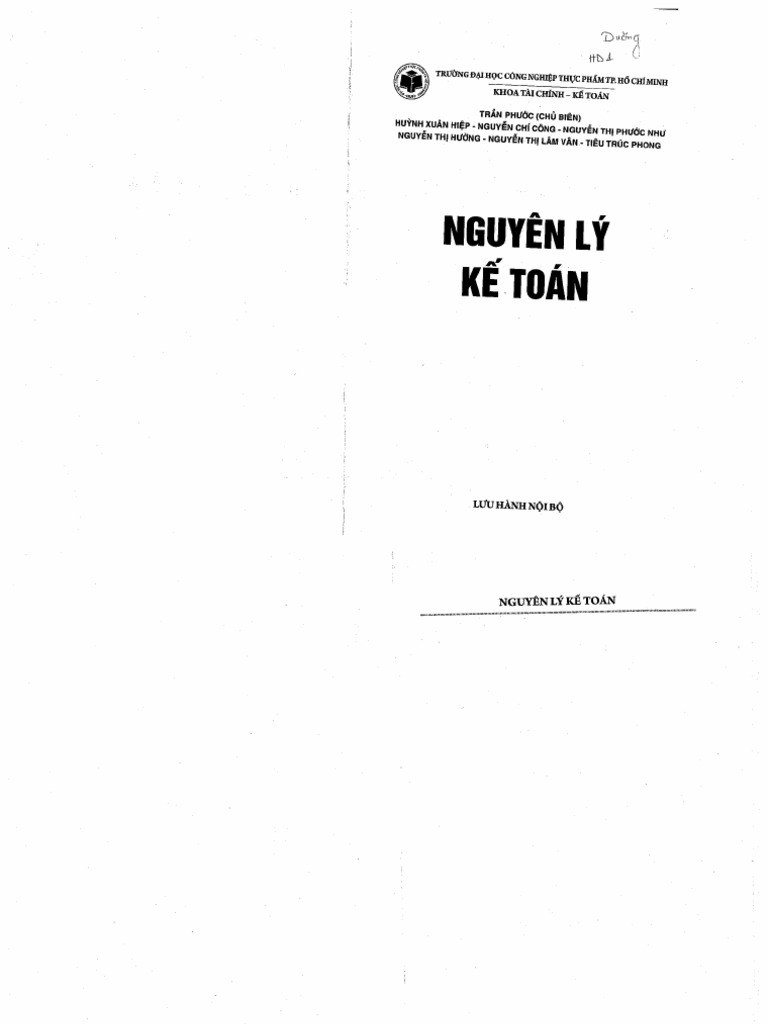 Nguyen Ly Ke Toan Ban Ngang | PDF