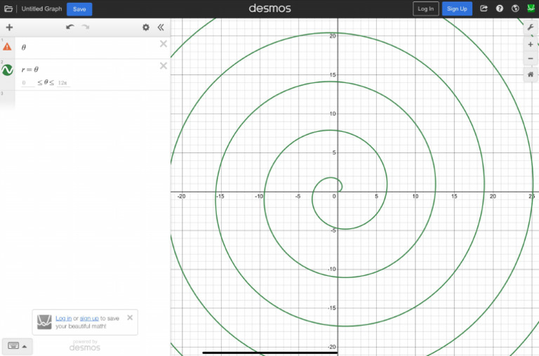 Desmos - Spiral | PDF