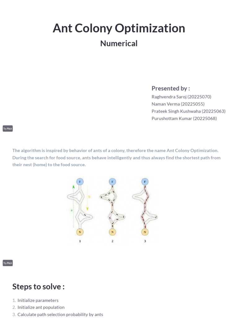 Ant Colony Optimization | PDF | Applied Mathematics | Algorithms