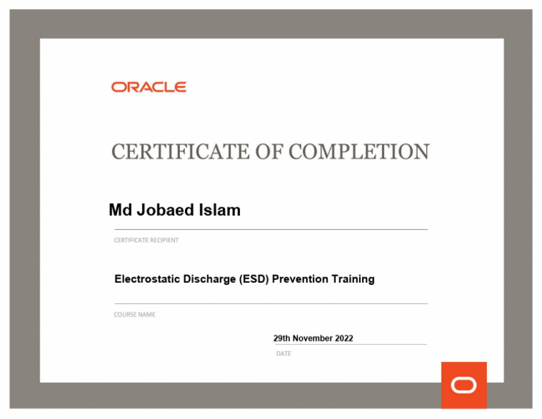 Electrostatic Discharge (ESD) Prevention Training | PDF