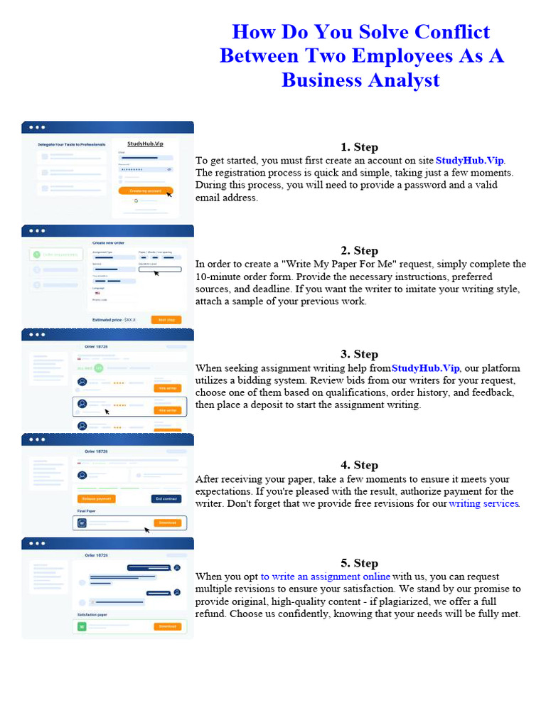 How Do You Solve Conflict Between Two Employees As A Business Analyst ...