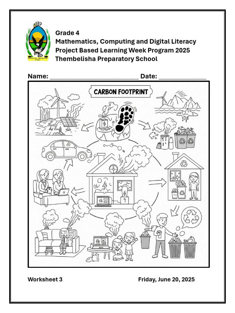 Carbon Footprint Lesson 1 Grade 4 Part 3 | PDF | Waste | Recycling