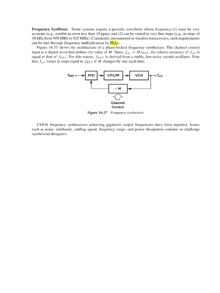 Frequency Synthesis | PDF
