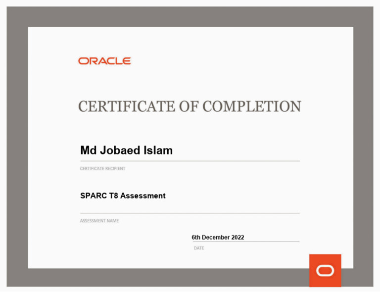 SPARC T8 Assessment | PDF