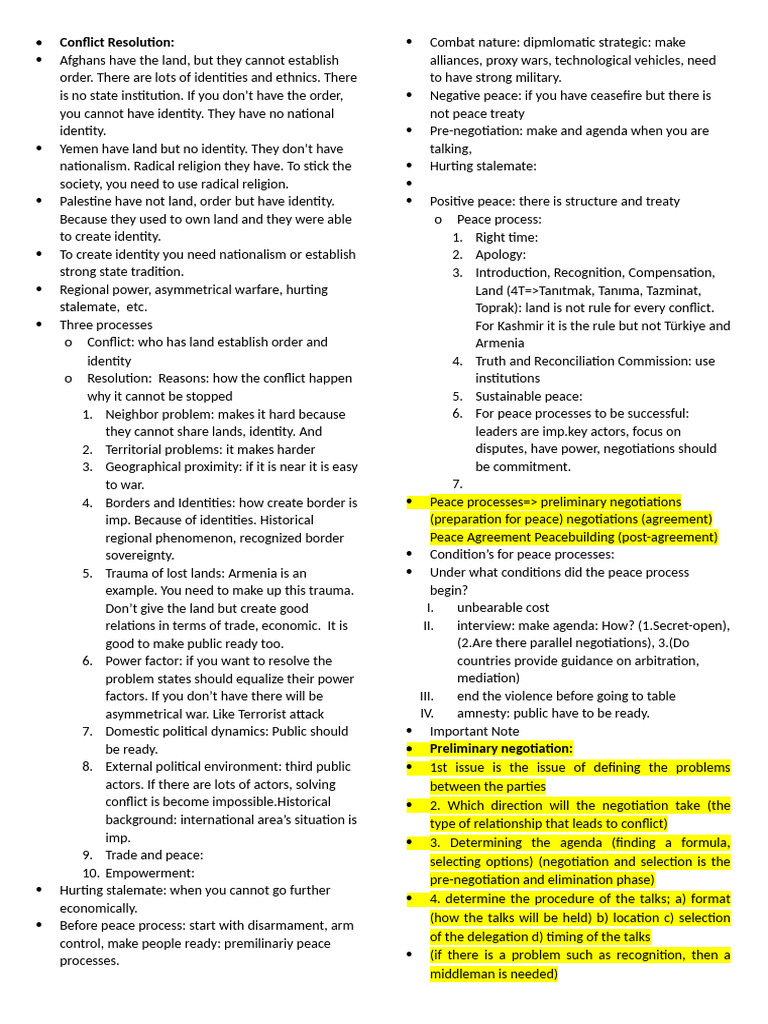 Final - Conflict Resolution | PDF | Peacebuilding | Conflict Resolution