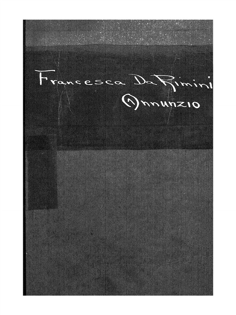 Francesca Da Rimini | PDF