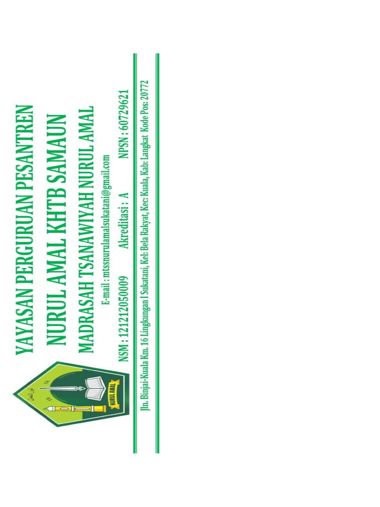 Ukuran Amplop Kop MTS | PDF