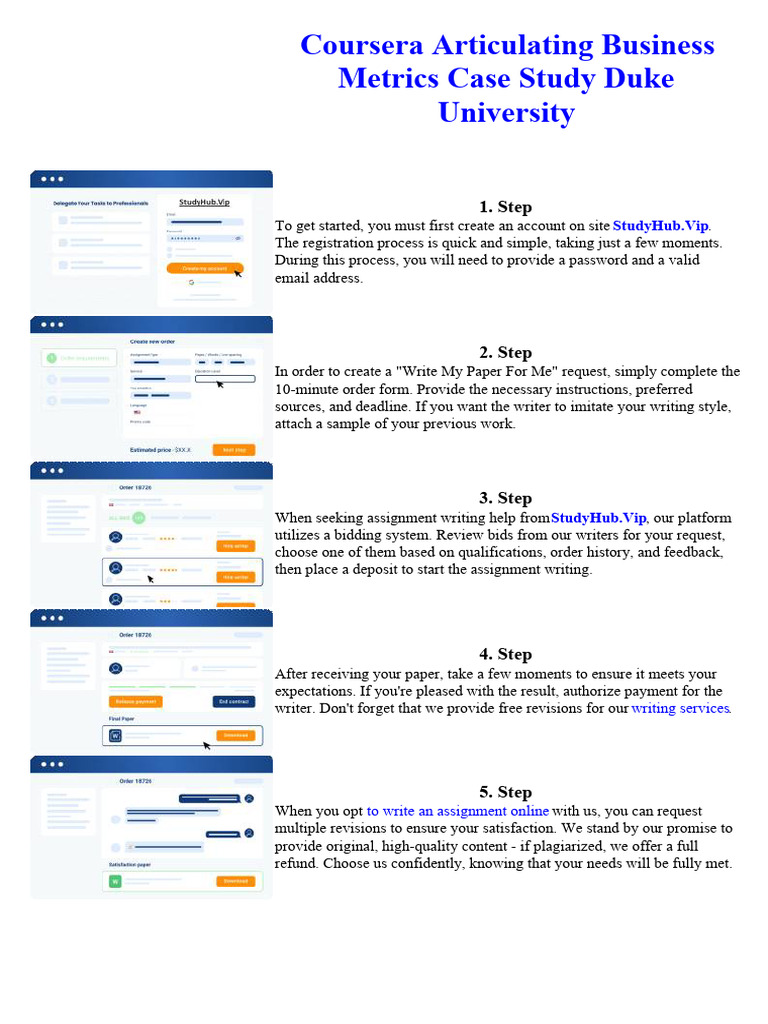 Coursera Articulating Business Metrics Case Study Duke University | PDF | Book Of Exodus | Ion
