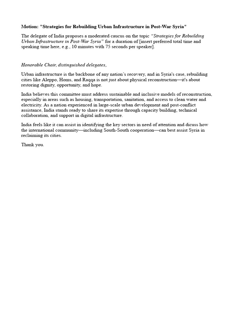 Mod. Caucus 2 | PDF