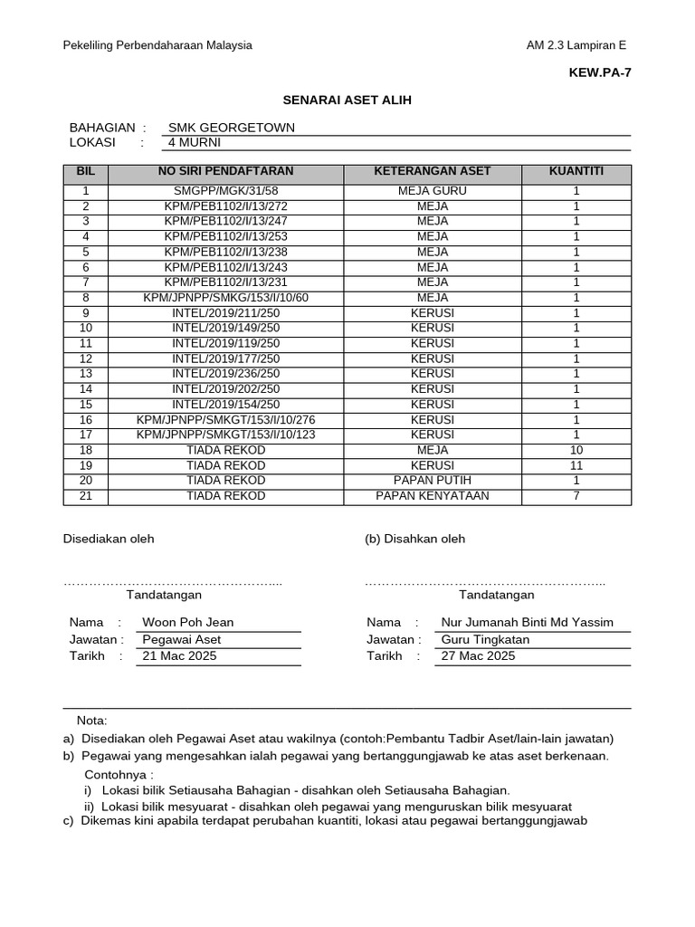 Kew - Pa-7 - 4 Murni 2025 | PDF
