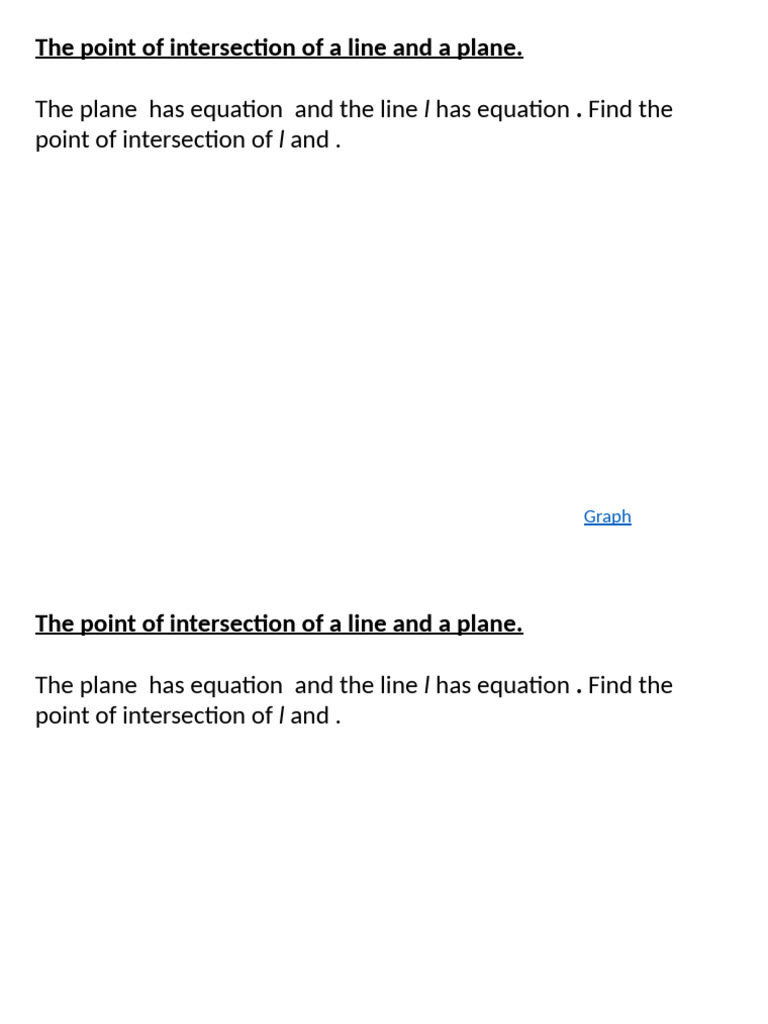 Poi Line and Plane | PDF