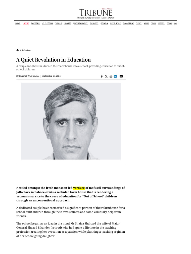 A Quiet Revolution in Education | PDF | Pedagogy | Teachers
