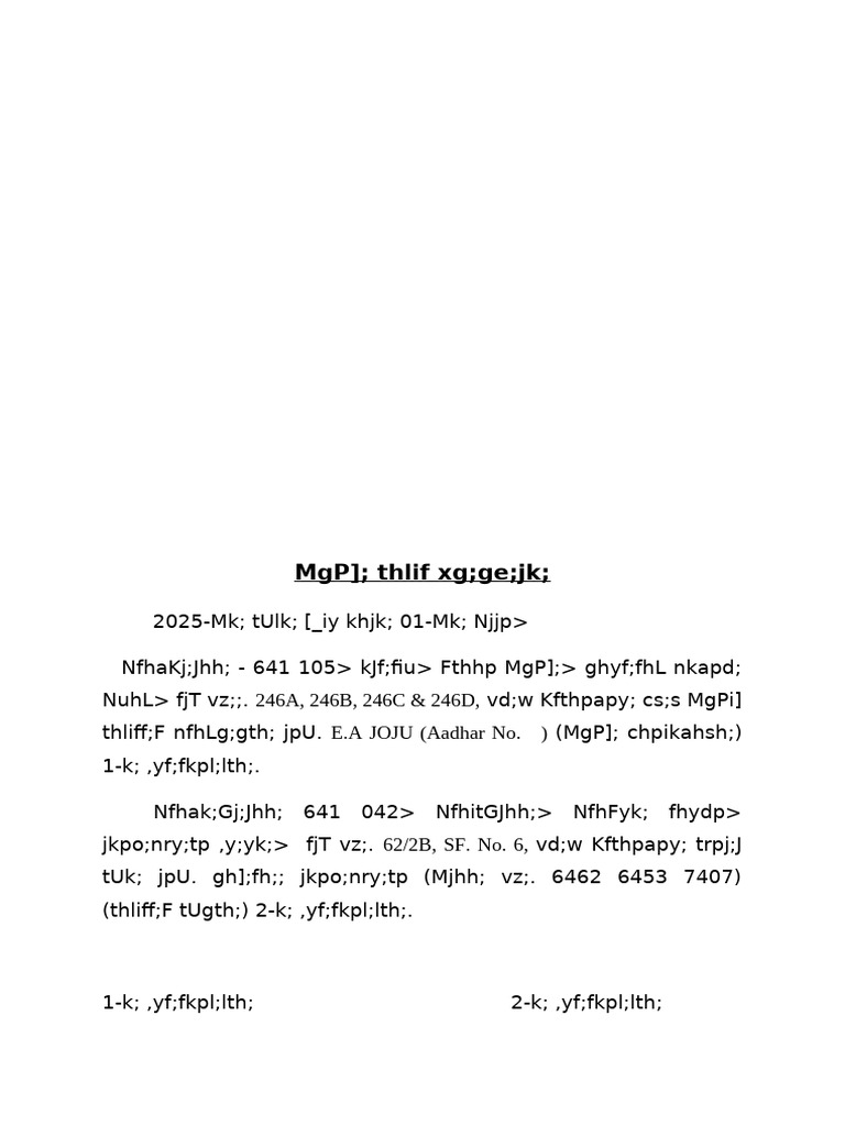 Kadai Vadakai Oppantham - Docx1 | PDF