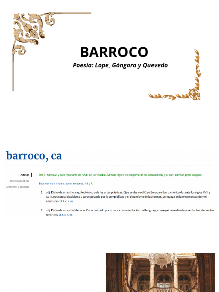 BARROCO | PDF | Poesía | Literatura española