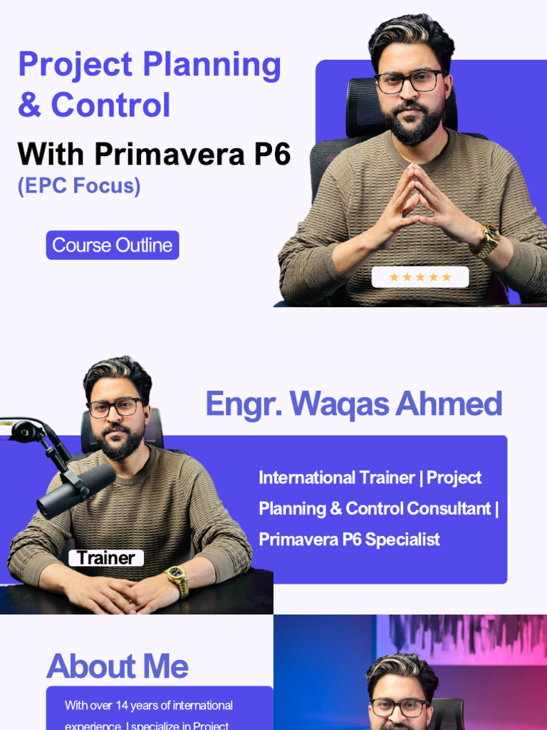 Primavera P6 EPC Project Planning Course | PDF | Project Management