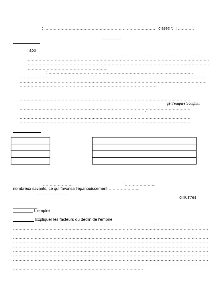 Composition HG 5e Familiale | PDF
