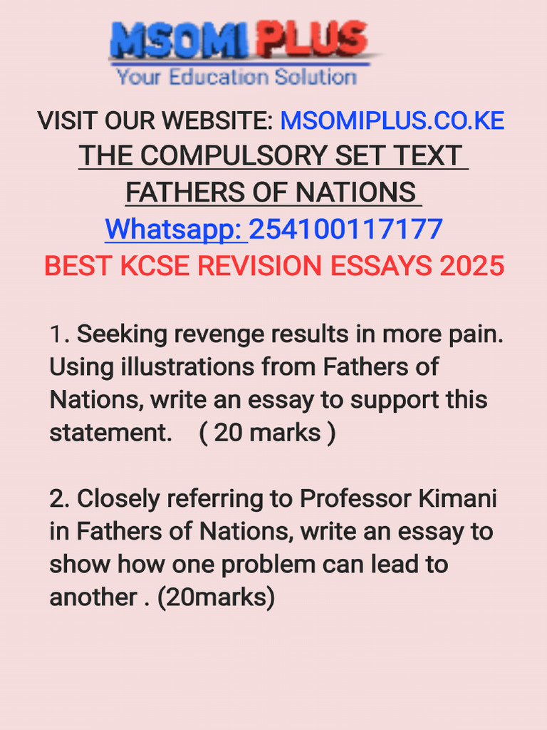 Fathers of Nations All Essays | PDF