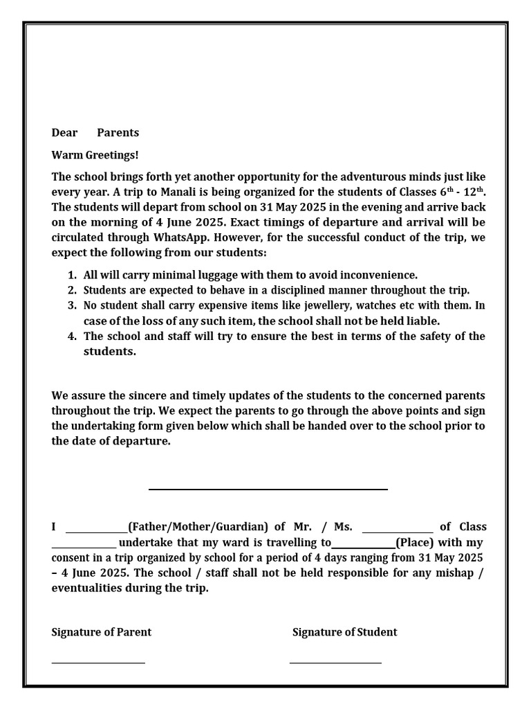 Trip To Manali | PDF