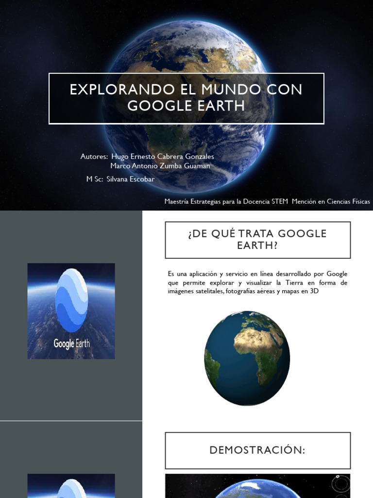 Explorando El Mundo Con Google Earth | PDF