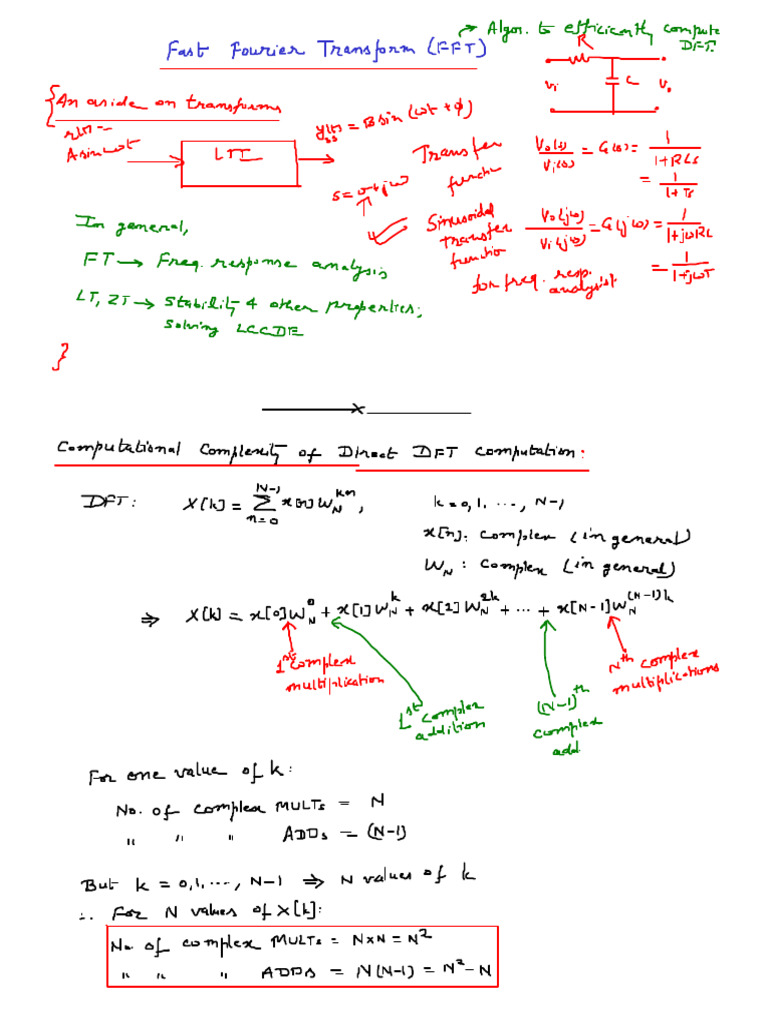 Ec601 DSP Lecnotes FFT KG | PDF