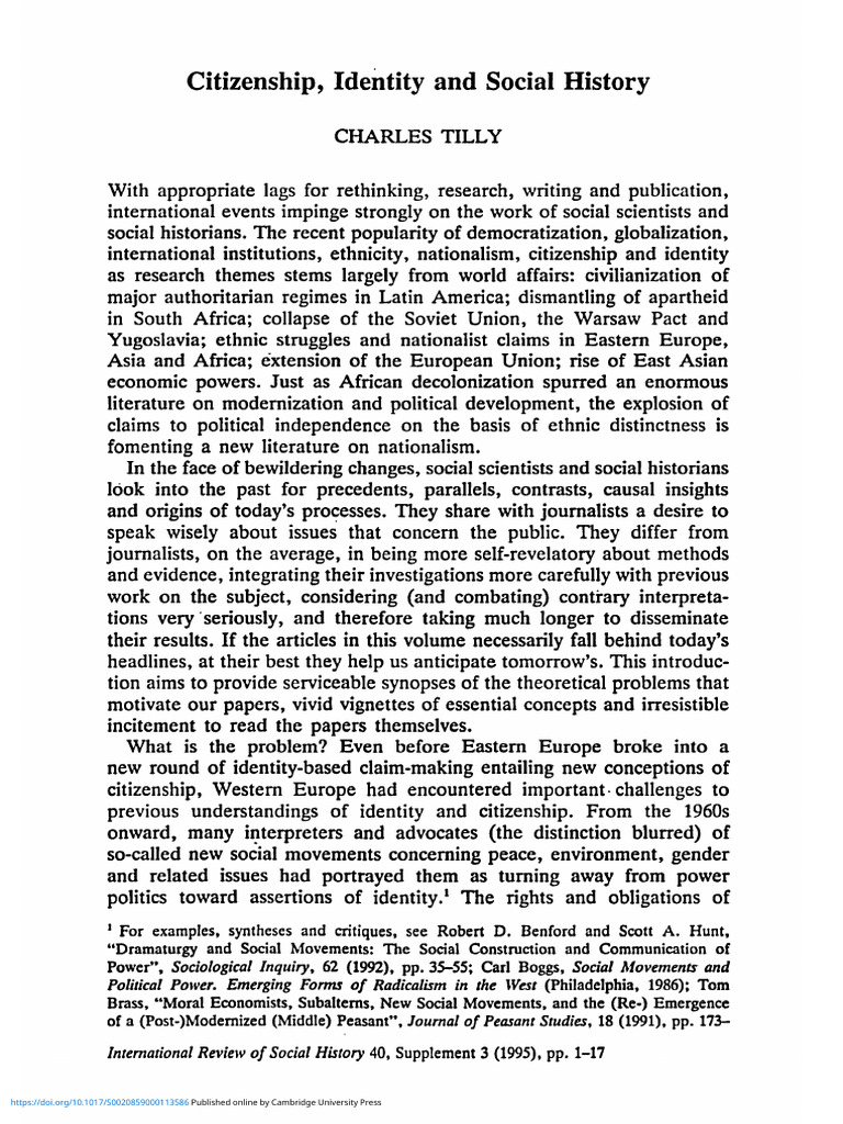 Rethinking Citizenship and Identity | PDF | Citizenship | Nationalism