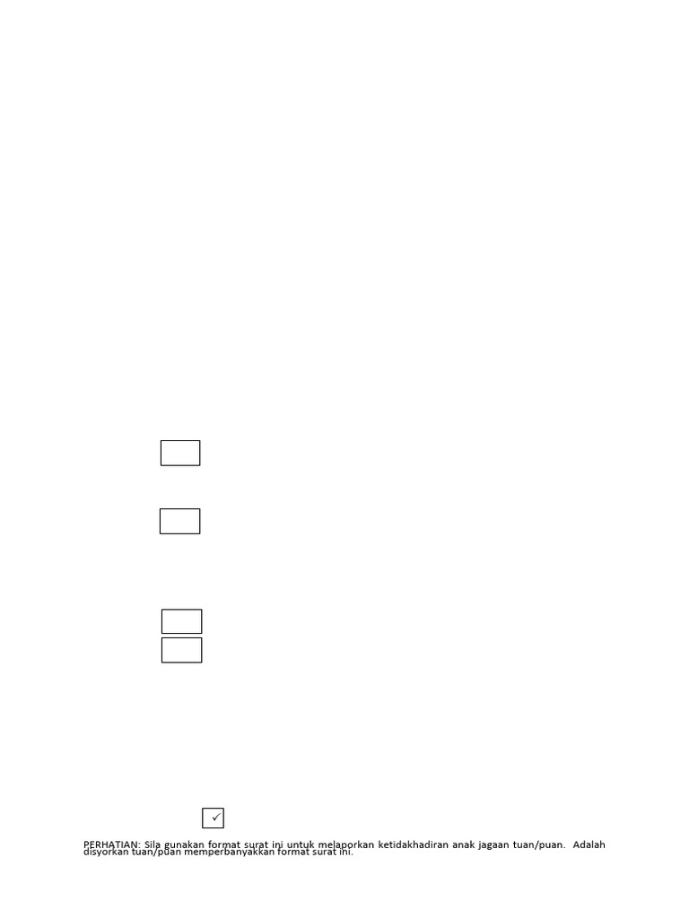 Contoh Surat Cuti Pelajar Smktsja | PDF