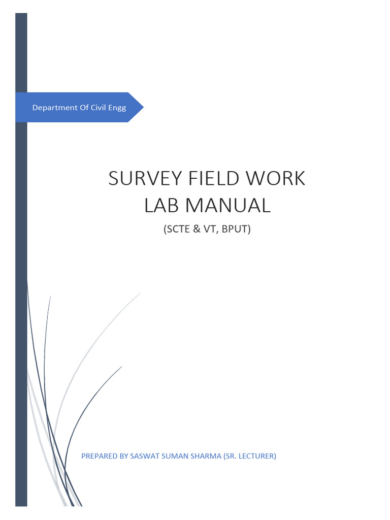 Survey Field Work Lab Manual | PDF | Surveying | Engineering