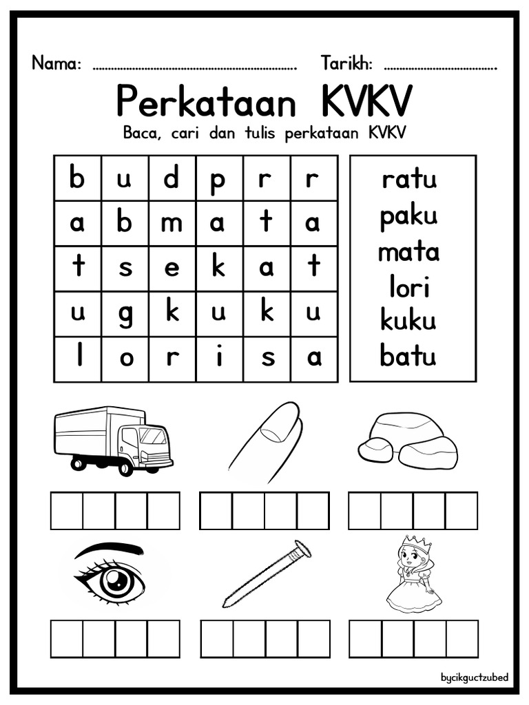 Cari Perkataan KVKV 3 | PDF
