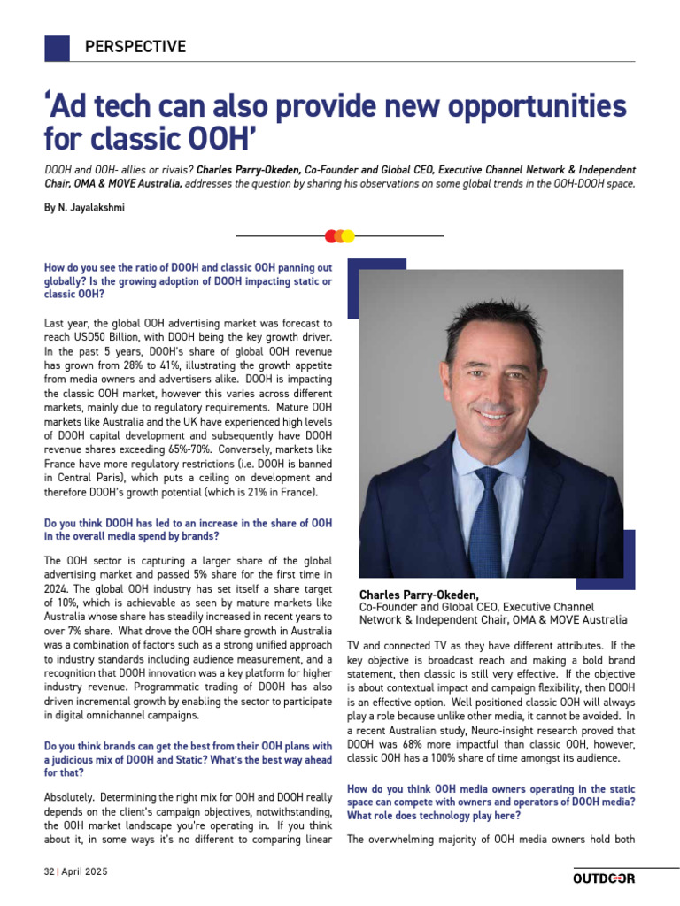 OA April 2025 - Charles Parry Okeden | PDF | Brand | Business Economics