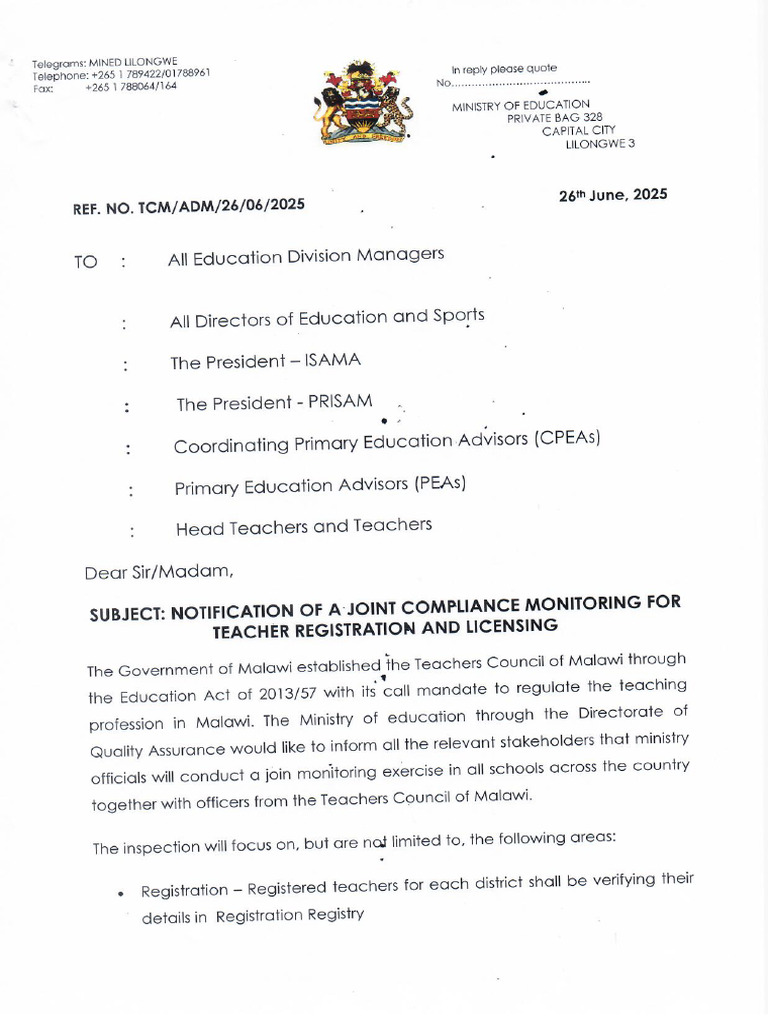 Notification of Joint Comp | PDF