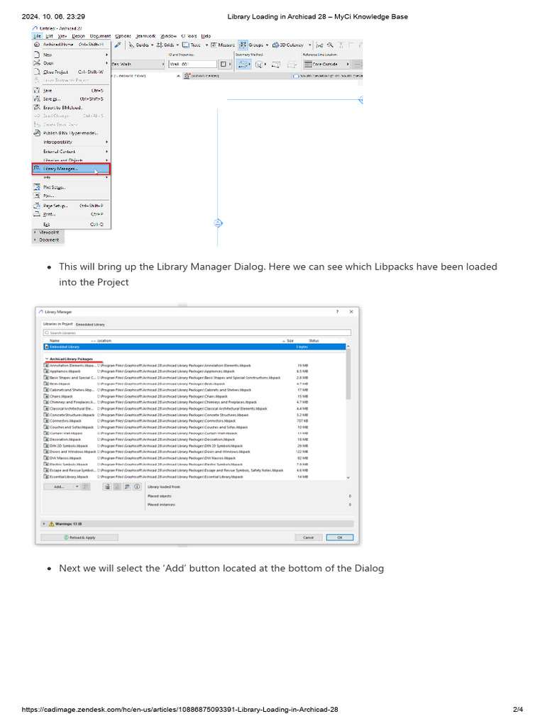 Ci - Tools Library Loading in Archicad 28 | PDF
