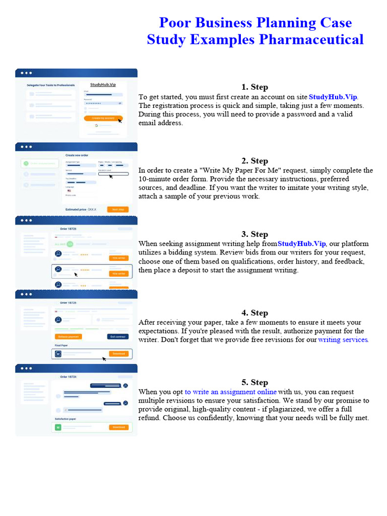 Poor Business Planning Case Study Examples Pharmaceutical | PDF | Cell ...